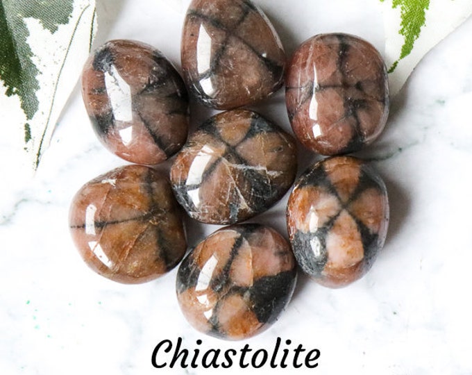 Chiastolite Andalusite Crystal Tumbled Stone Polished - Etsy