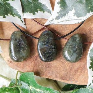 Galaxyite Polished Necklace Pendant - Drilled Stone Jewelery - Oval ...
