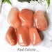 Red Calcite Crystal - Tumbled Stone Polished Gemstone / Detox ...