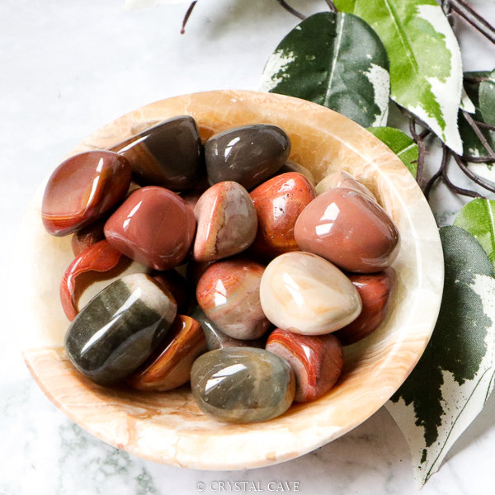 Polychrome Jasper Crystal - Tumbled Stone Polished Gemstone / Balance ...