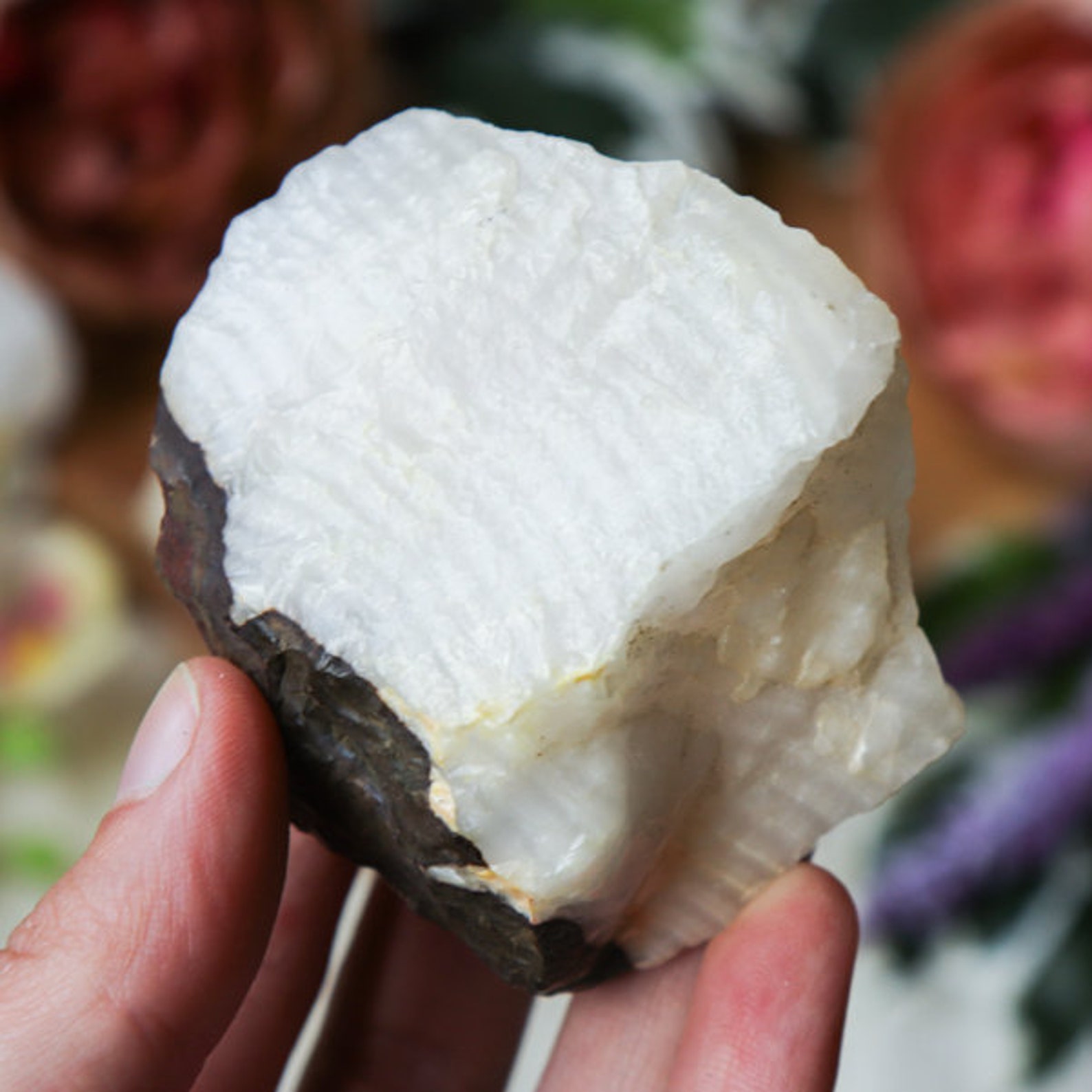 Raw White Calcite Chunk / Rough Natural Stone Lump Crystal - Etsy UK