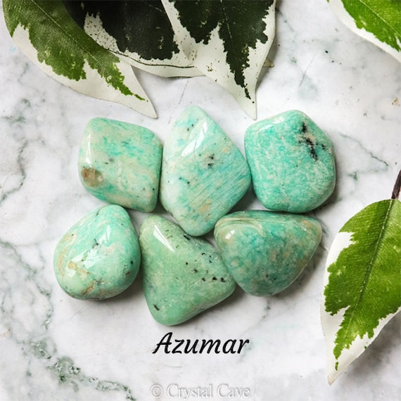 Azumar Crystal Tumbled Stone Polished Stone Gemstone / | Etsy