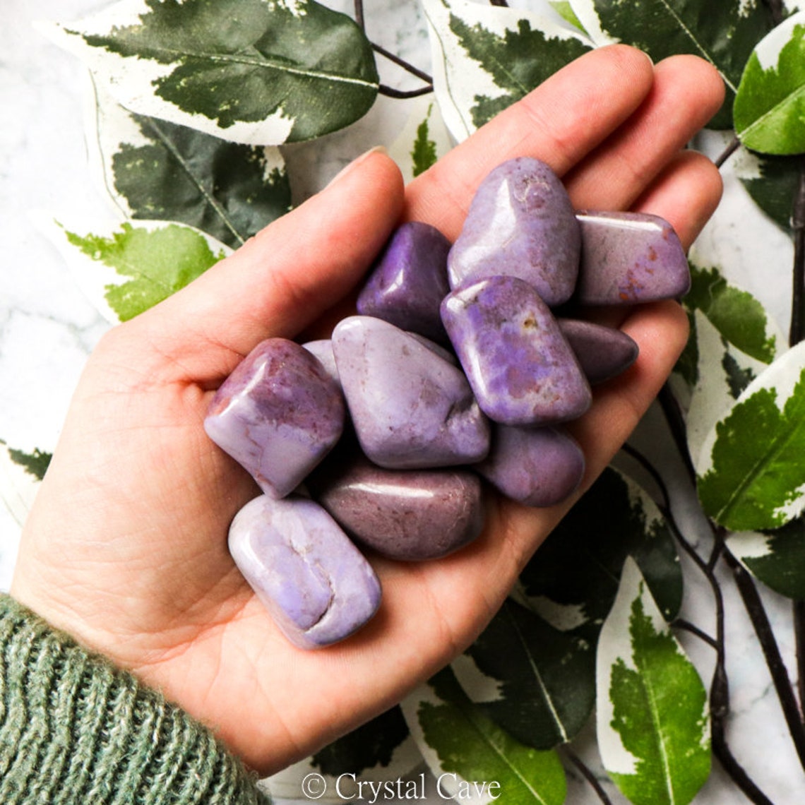 Lavender Jade Crystal - Tumbled Stone Polished Gemstone / Healing ...