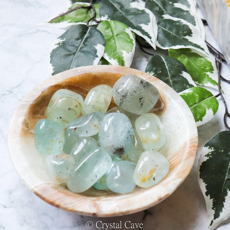 Blue Topaz Crystal - Tumbled Stone Polished Gemstone / Concentration ...