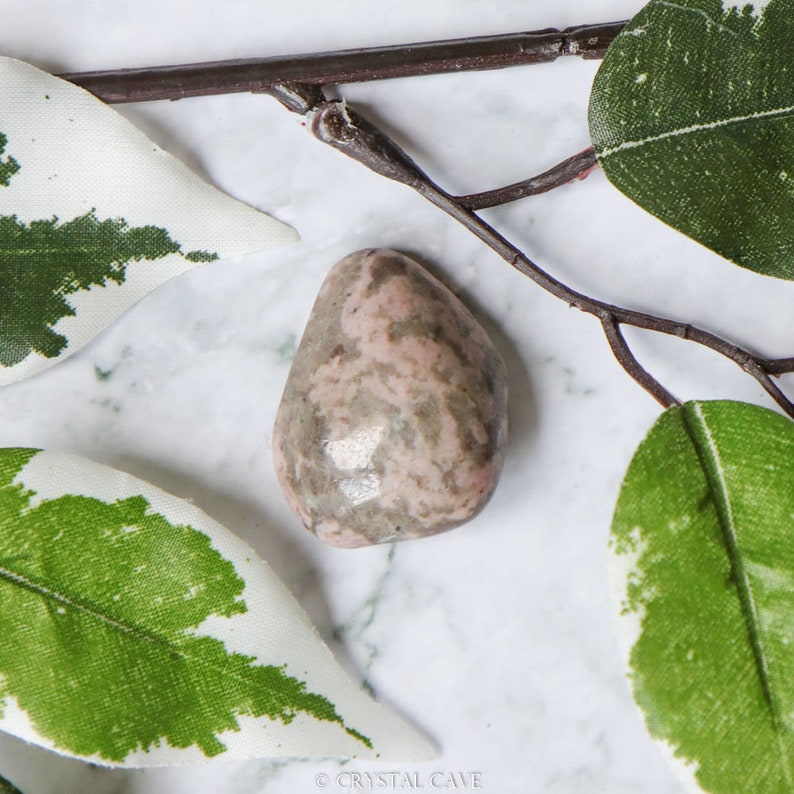 Thulite Rosalite Crystal Tumbled Stone Polished Stone | Etsy