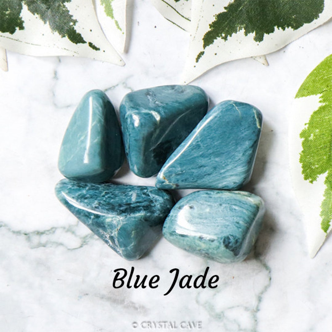 Blue Jade Crystal - Tumbled Stone Polished Gemstone / Spirituality ...
