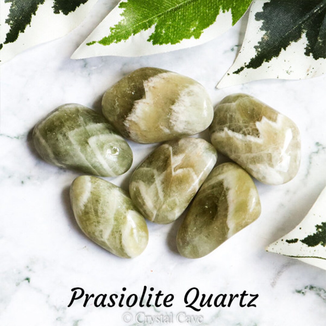 Prasiolite Quartz Green Amethyst Crystal Tumbled Stone - Etsy