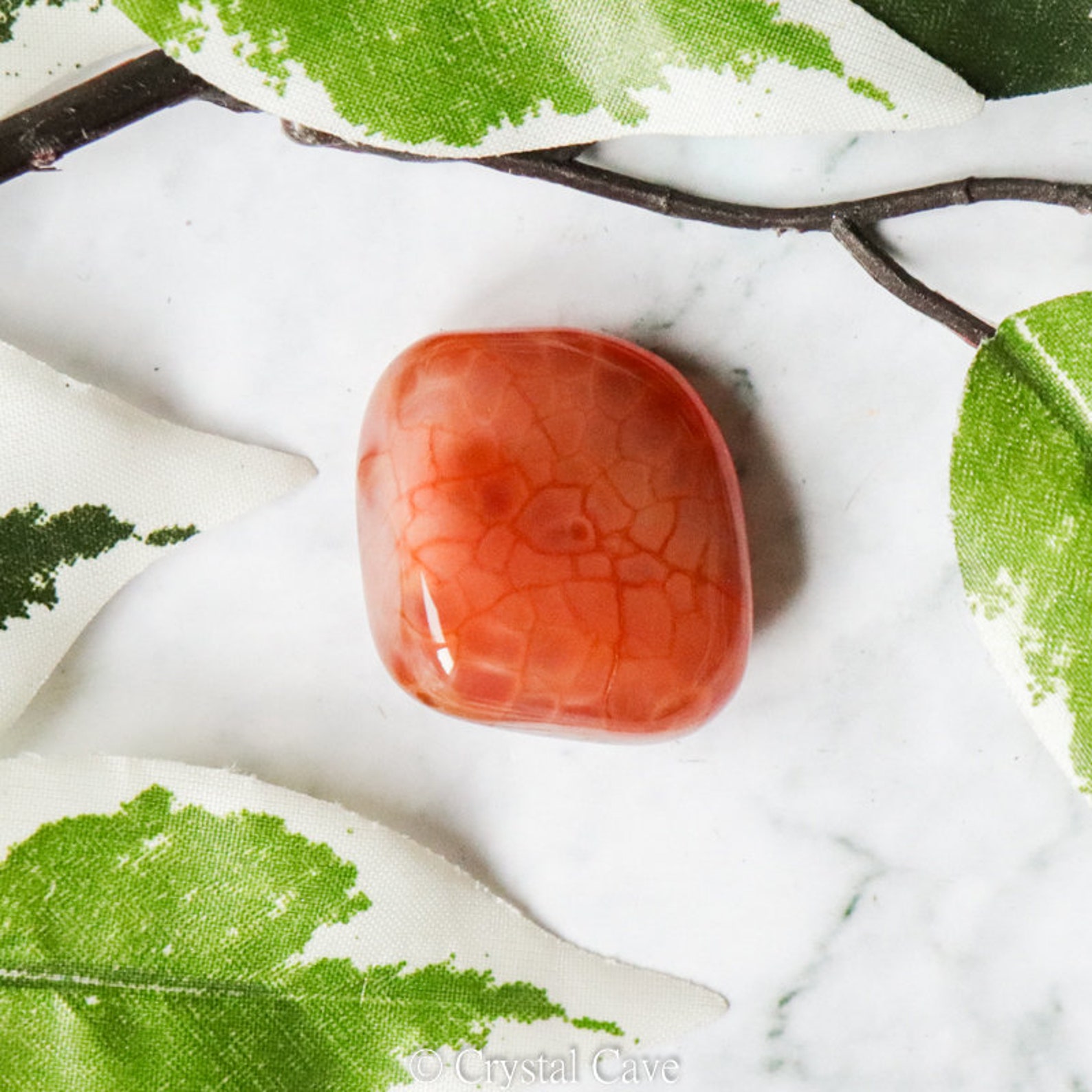 Snakeskin Agate Crystal - Tumbled Stone - Polished Gemstone / Letting ...