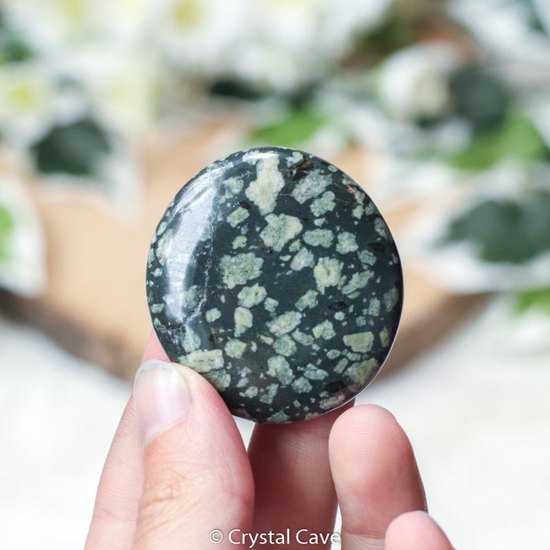 Chinese Writing Stone Pocket Palm Stone - Hand Stone Cabochon Natural ...