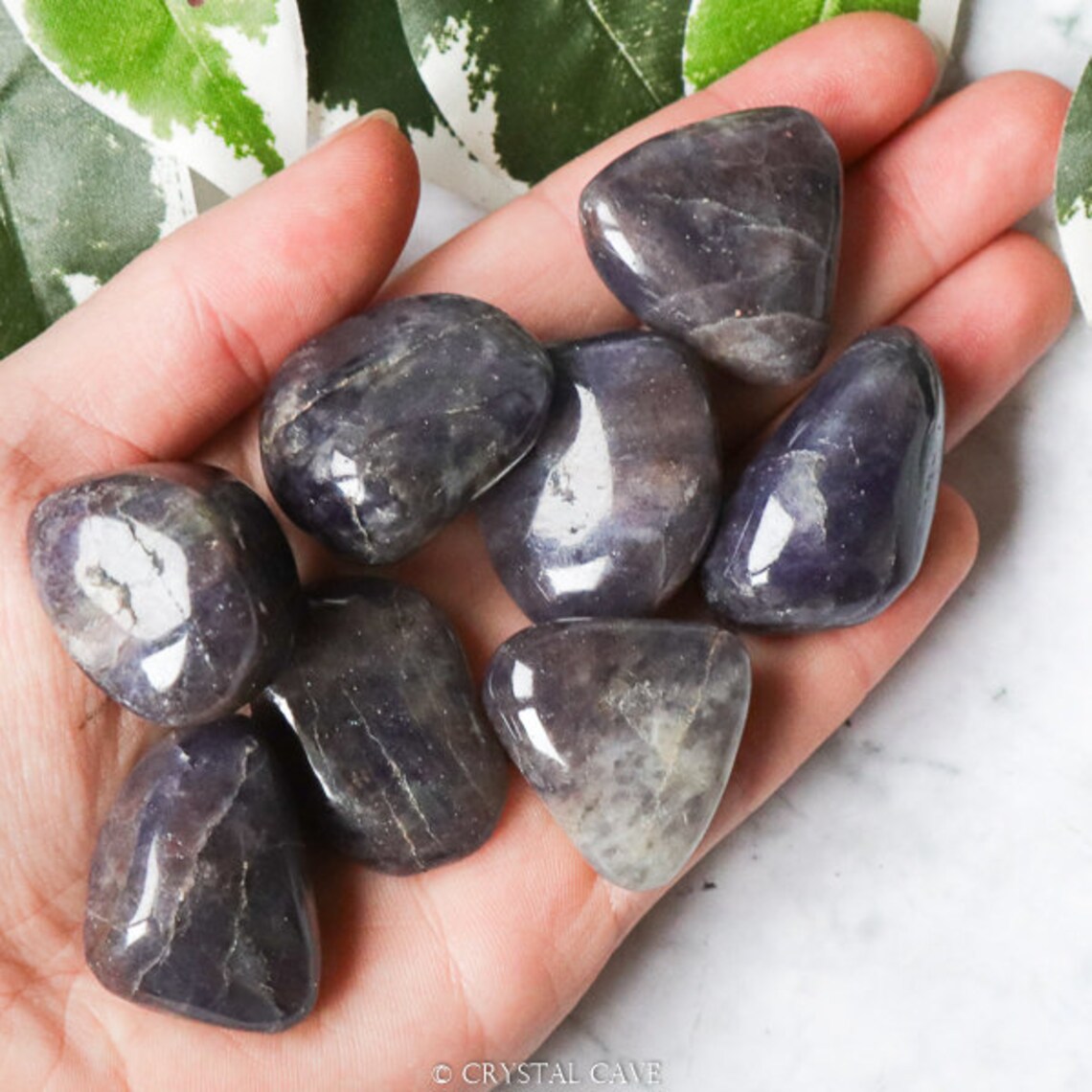 Iolite Crystal - Tumbled Stone Polished Gemstone / Insight Intuition ...