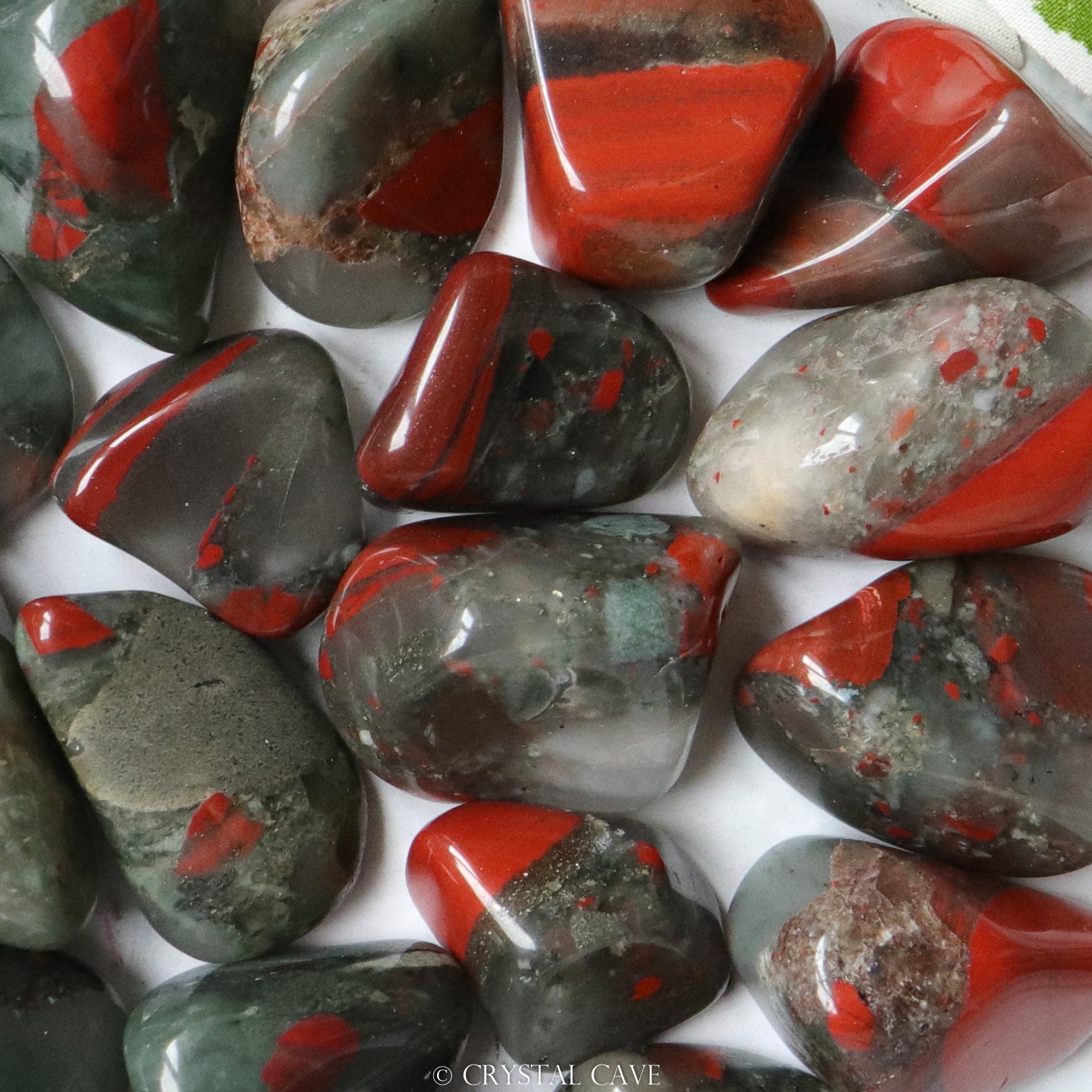 Cherry Orchard Jasper Bloodstone Crystal - Tumbled Stone Polished Stone ...