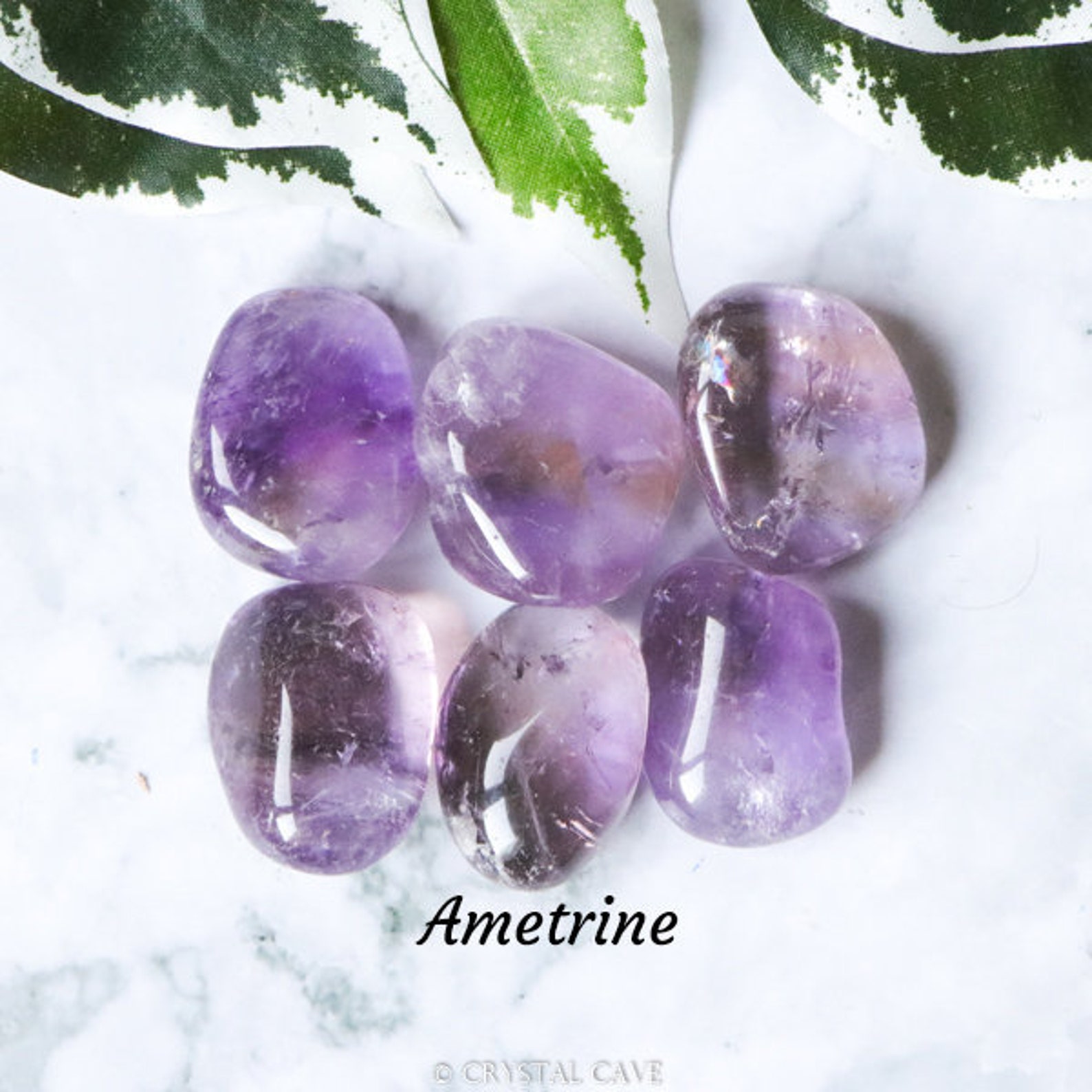 Ametrine Crystal - Tumbled Stone - Polished Stone - Gemstone ...
