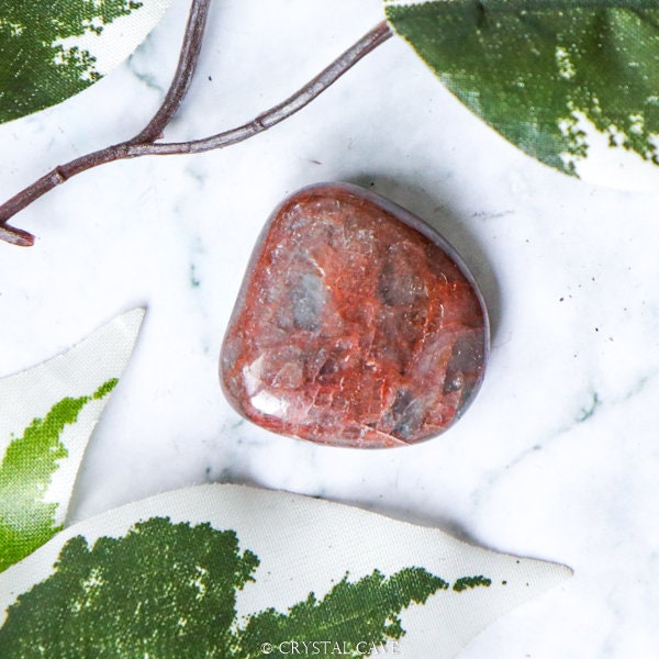 Red Apatite Crystal Tumbled Stone Polished Stone | Etsy