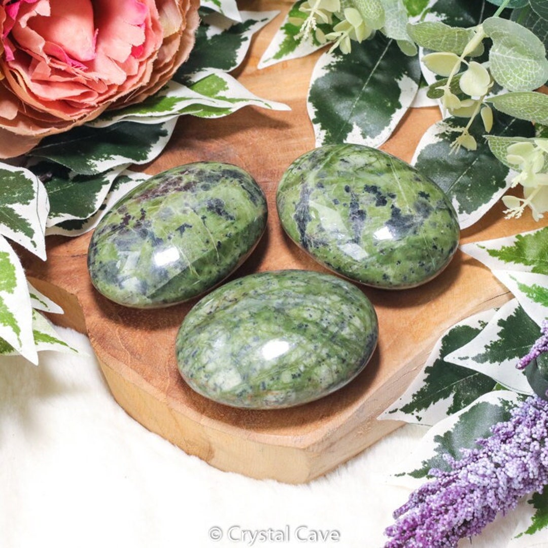 Nephrite Jade Palm Stone - Jumbo Hand Large Massage Polished Gemstone ...