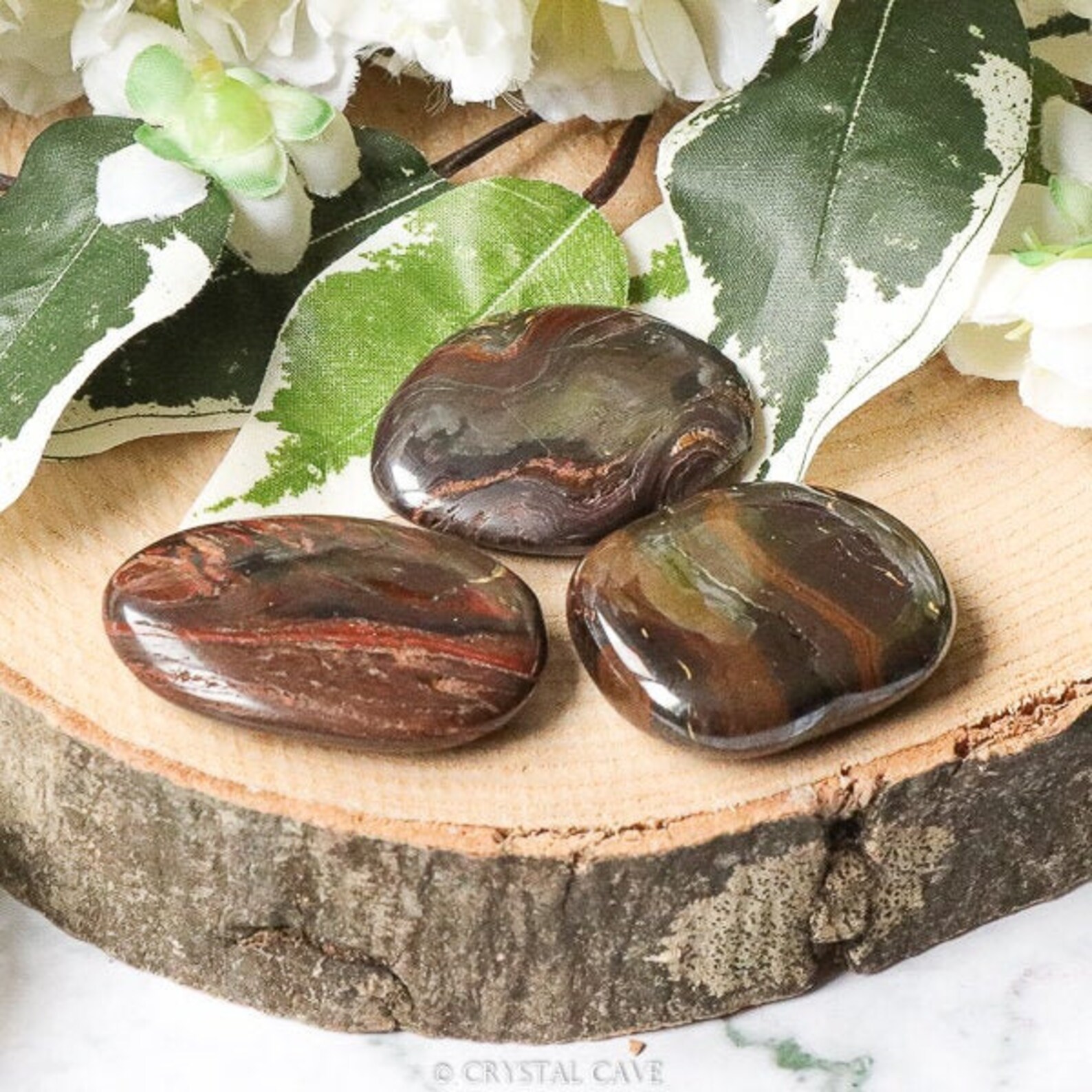 Tiger Iron Mugglestone Pocket Stone - Palm Stone Hand Cabochon Natural ...