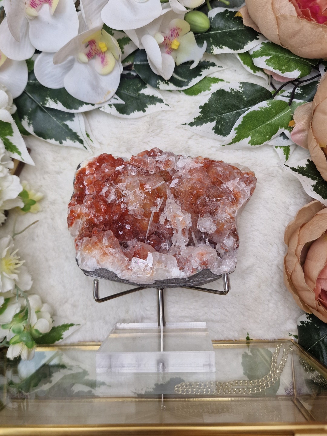 Apophyllite With Stilbite Cluster From India - Geode Crystals Gemstone ...