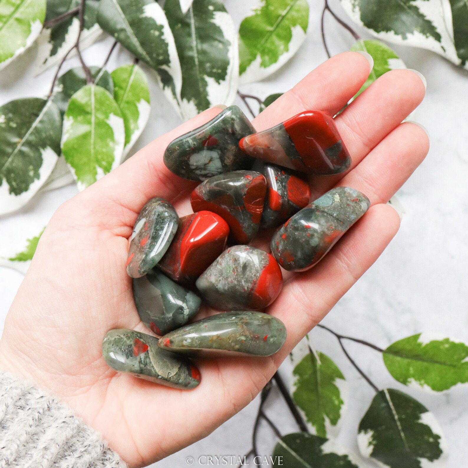 Cherry Orchard Jasper Bloodstone Crystal - Tumbled Stone Polished Stone ...