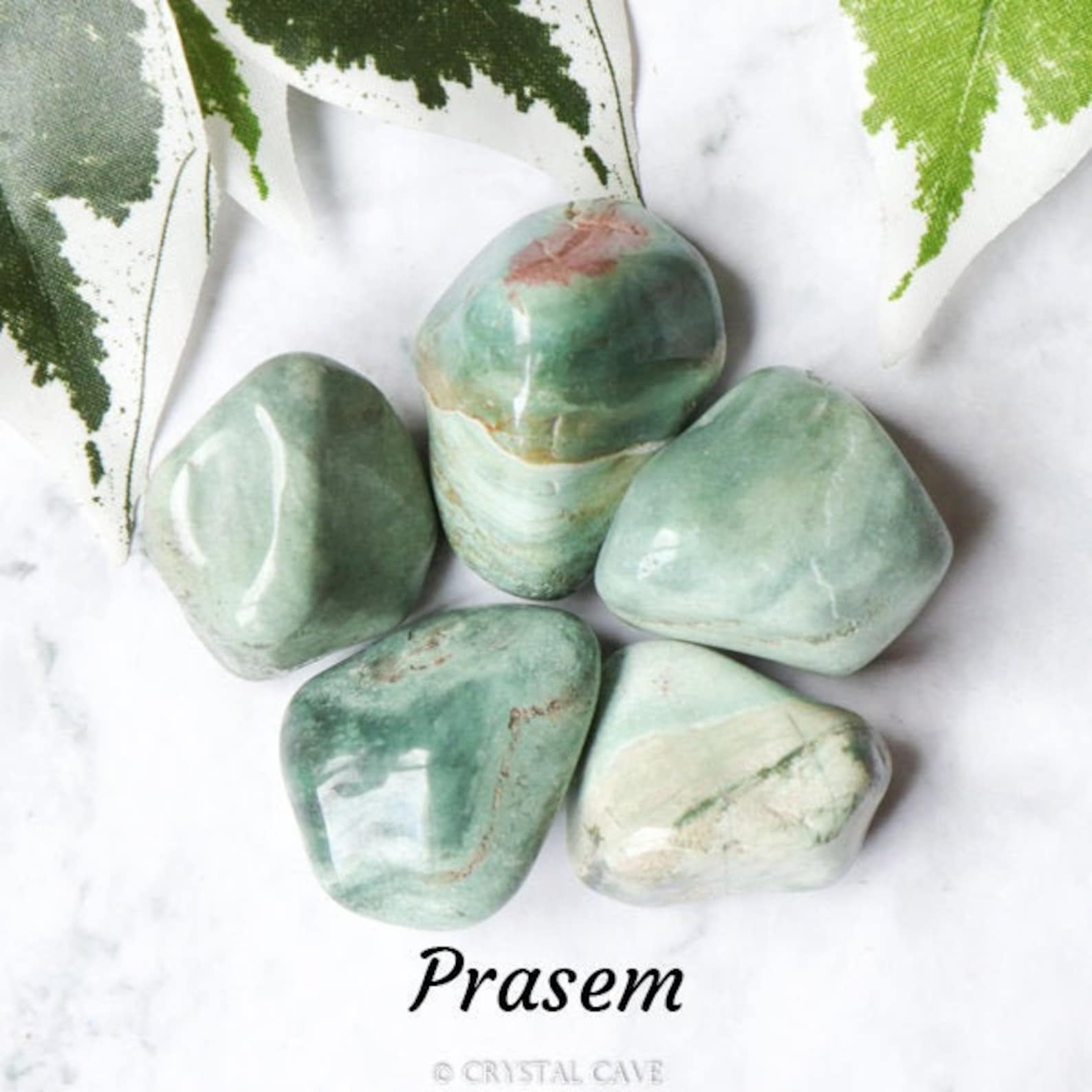 Prasem Prazym Seriphos Green Quartz Crystal - Tumbled Stone Polished ...
