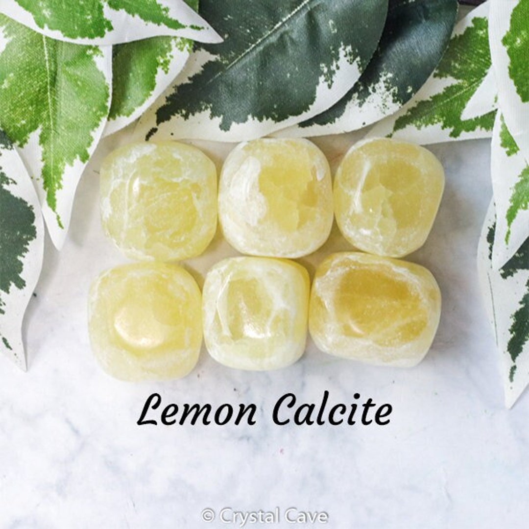 Lemon Calcite Crystal - Tumbled Stone - Polished Stone - Gemstone ...