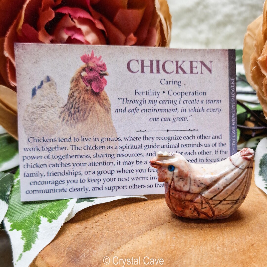 Soapstone Chicken - Spirit Animal Totem Power Gemstone Crystal Stone ...