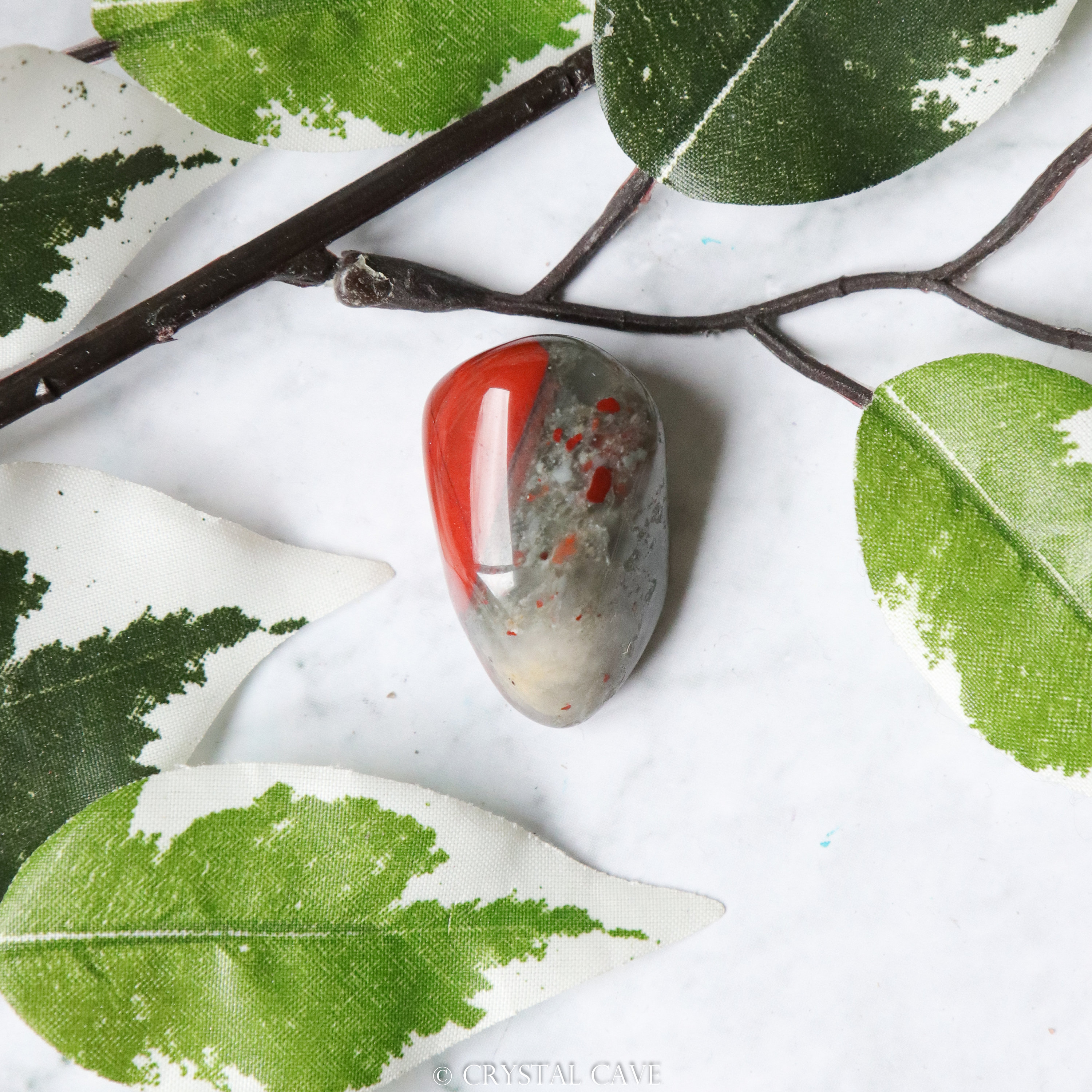 Cherry Orchard Jasper Bloodstone Crystal - Tumbled Stone Polished Stone ...