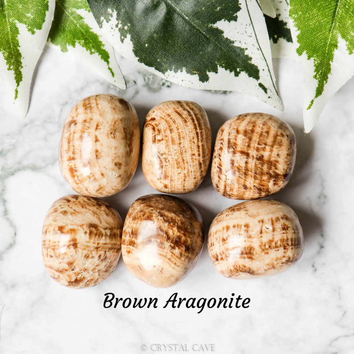 Brown Aragonite Crystal - Tumbled Stone Polished Gemstone / Balance ...