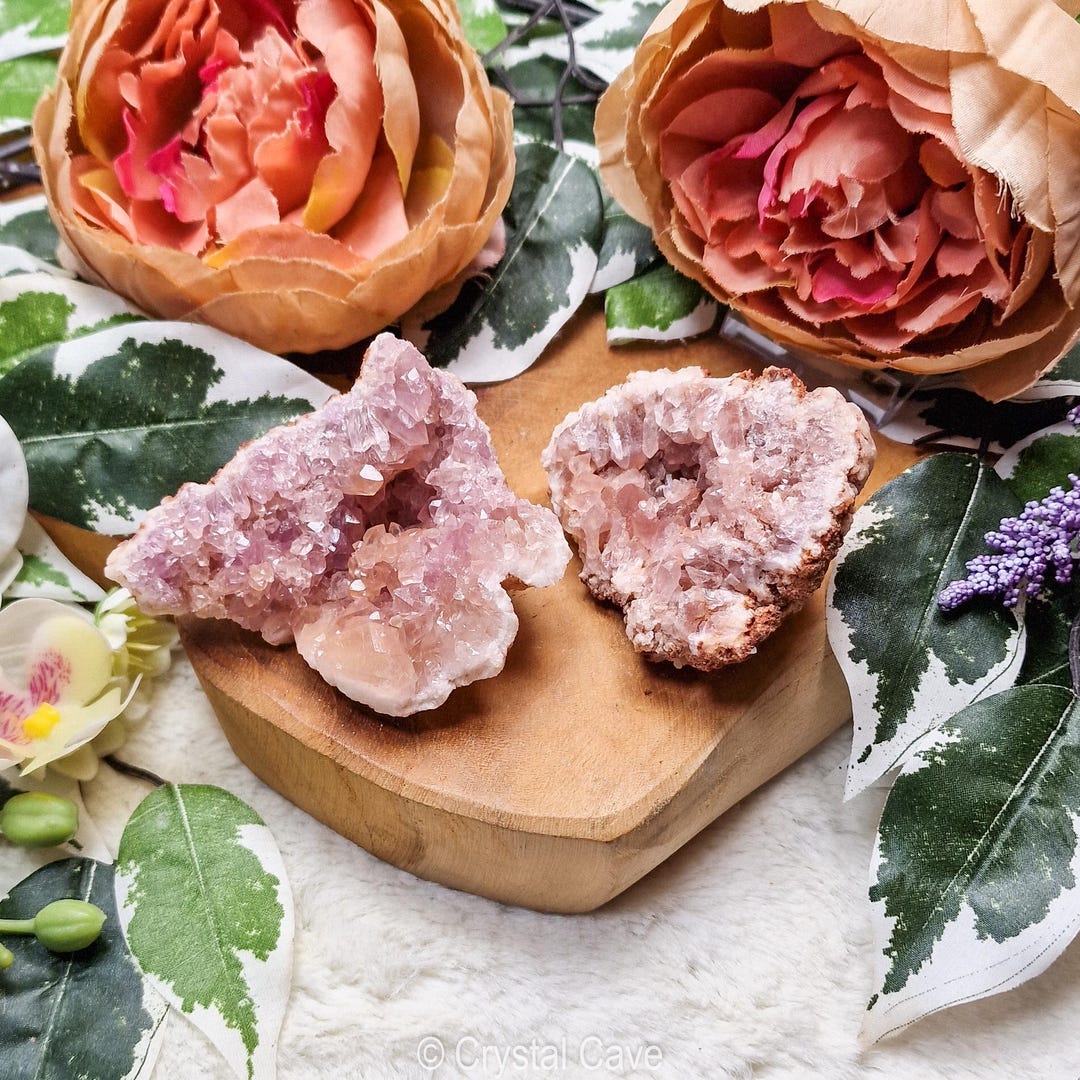 Raw Pink Amethyst Cluster L / Rough Natural Stone Lump / Crystal ...