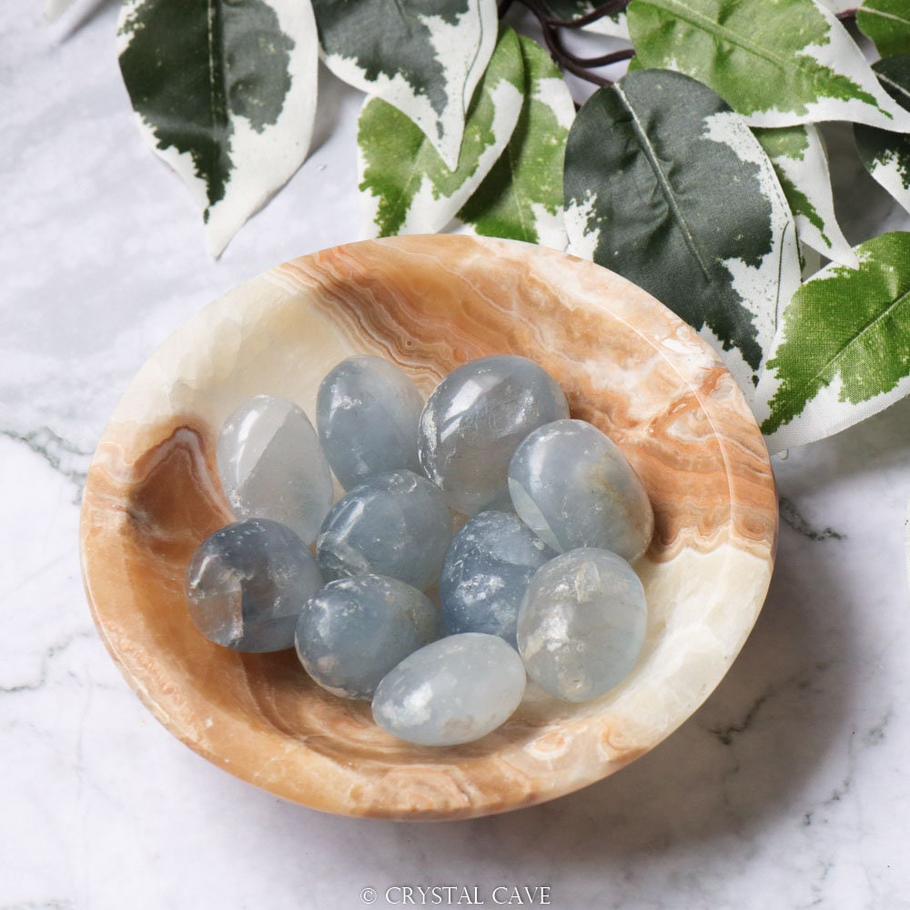 Celestite Crystal - Tumbled Stone - Polished Stone - Gemstone / for ...