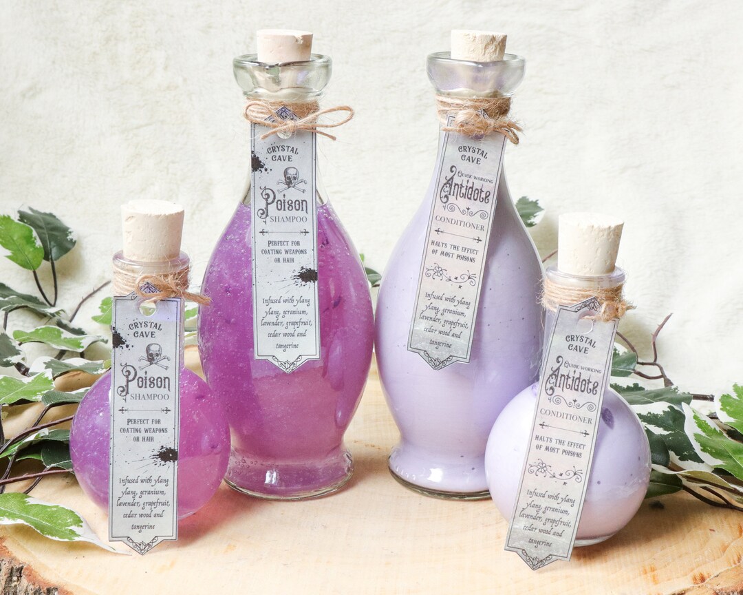 Poison & Antidote Potion Shampoo and Conditioner - Fantasy Alternative ...