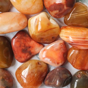 Sard Crystal Sarder Tumbled Stone Polished Gemstone / Love • Protection ...