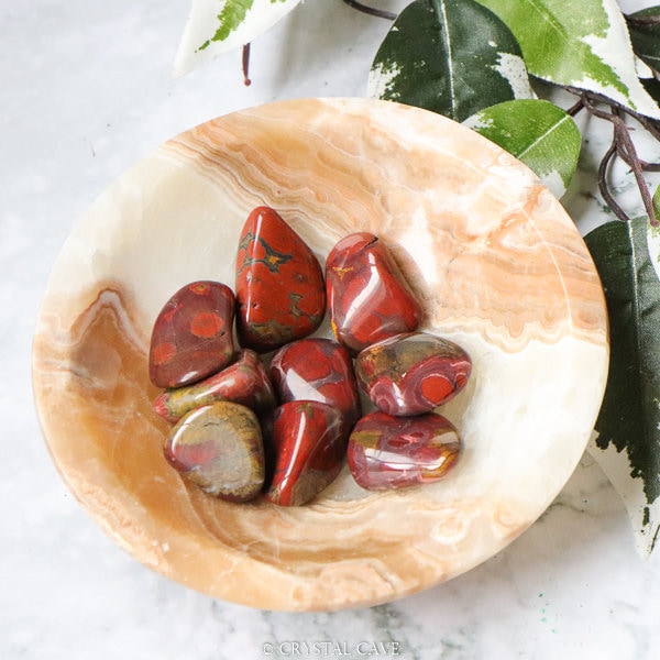 Poppy Jasper Crystal Tumbled Stone Polished Stone | Etsy