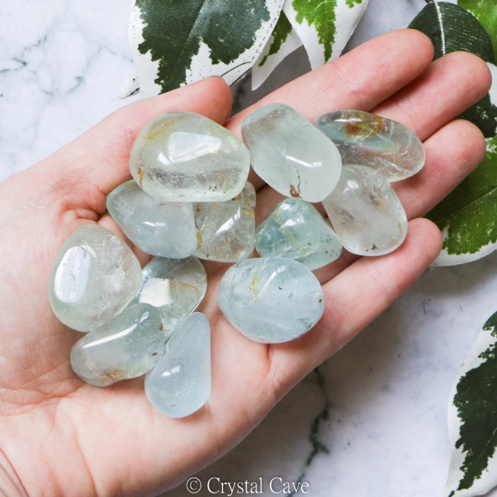 Blue Topaz Crystal - Tumbled Stone Polished Gemstone / Concentration ...