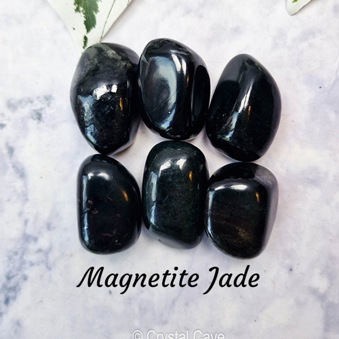 Magnetite Jade Crystal Tumbled Stone Polished Gemstone / Transformation ...