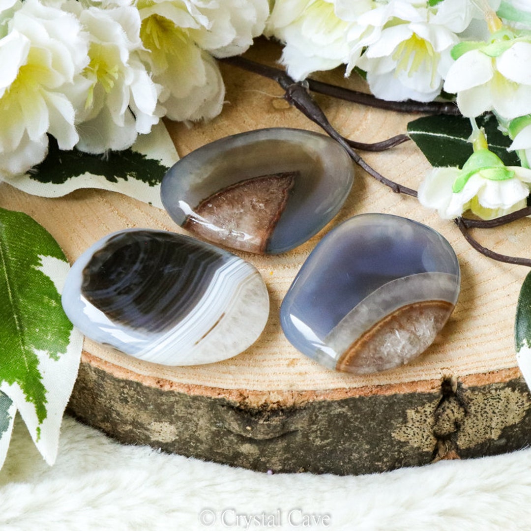 Agate Pocket Stone - Palm Stone - Hand Stone Cabochon Natural Polished ...