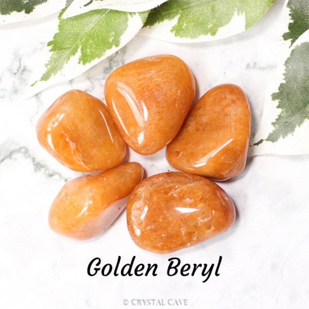 Golden Beryl Crystal - Tumbled Stone Polished Gemstone / Confidence ...