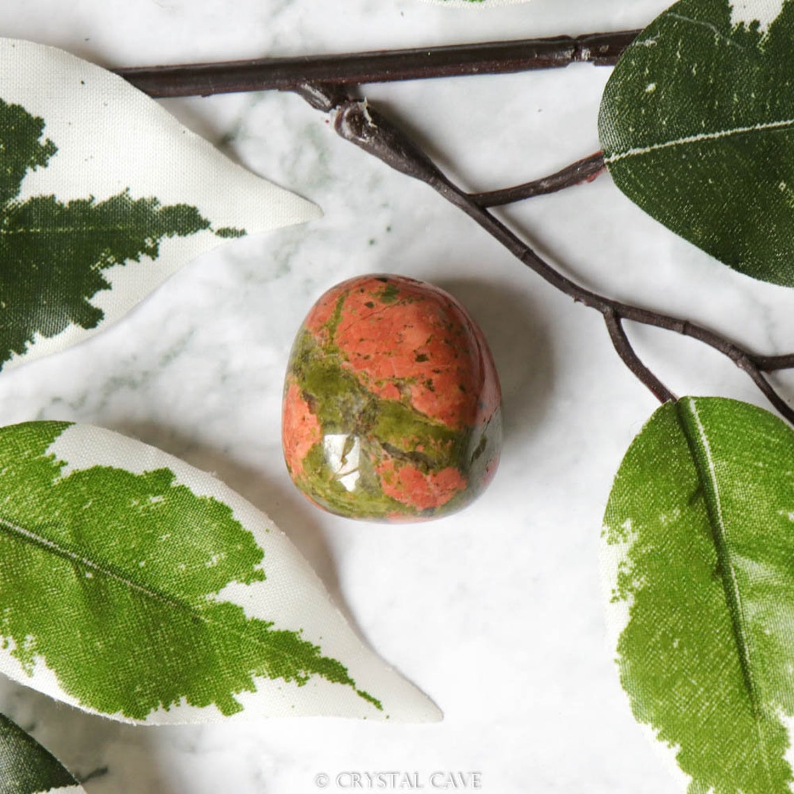 Unakite Crystal Tumbled Stone Polished Stone Gemstone / | Etsy