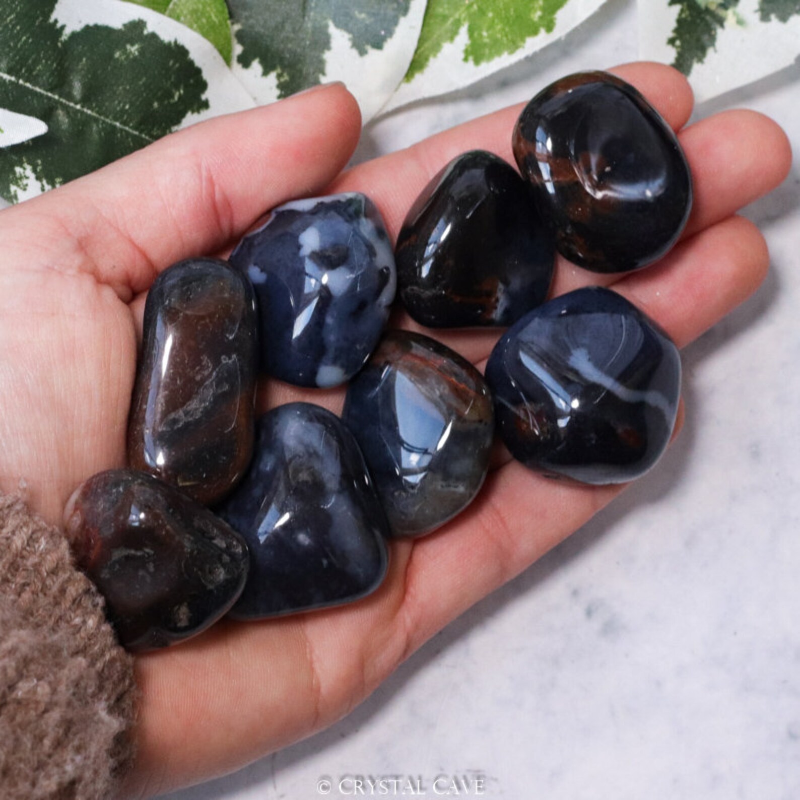 Sardonyx Crystal - Tumbled Stone Polished Gemstone / Courage Willpower ...