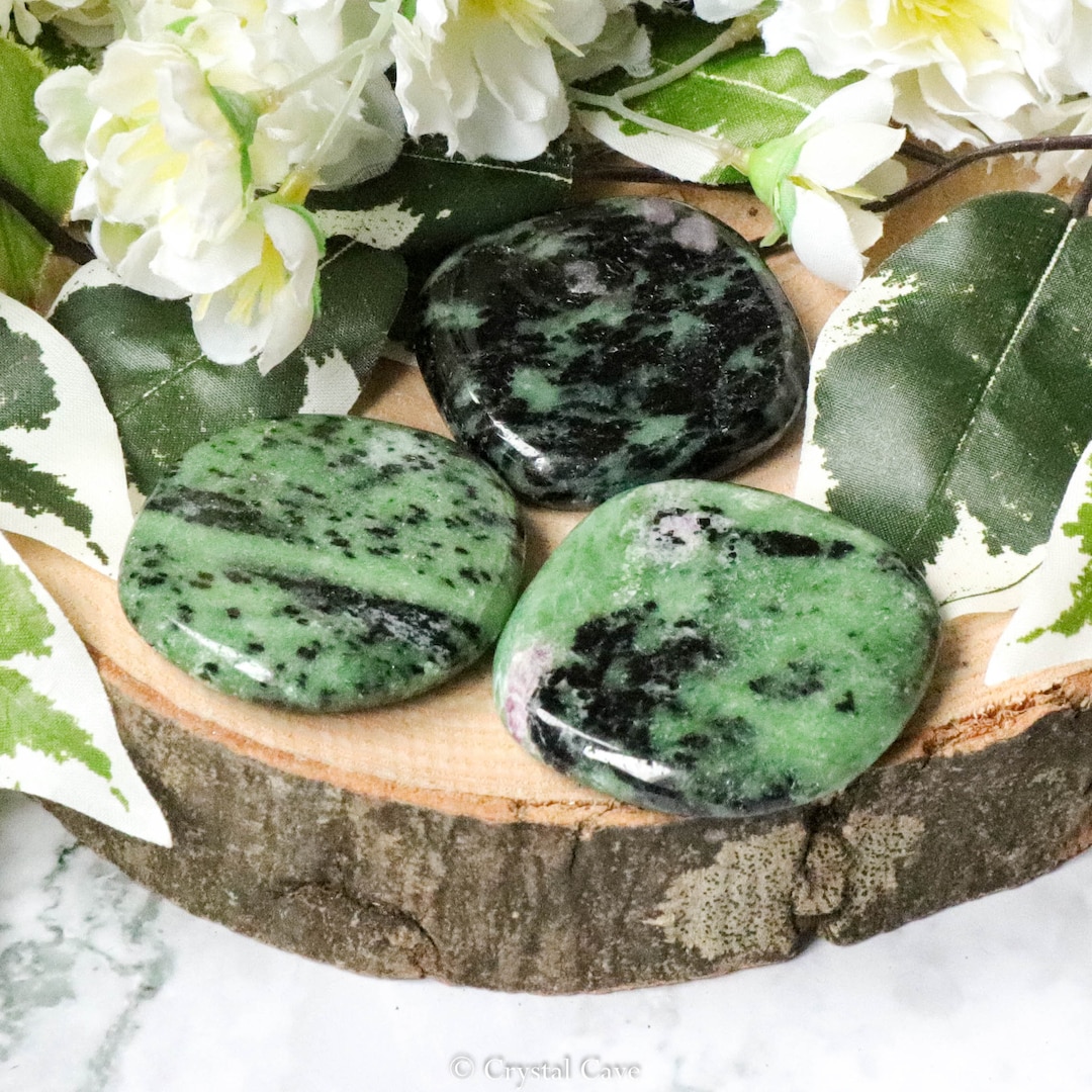 Ruby in Zoisite Anyolite Pocket Stone - Palm Stone - Hand Stone ...