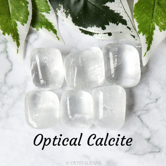 Optical Calcite Crystal Tumbled Stone Polished Stone - Etsy
