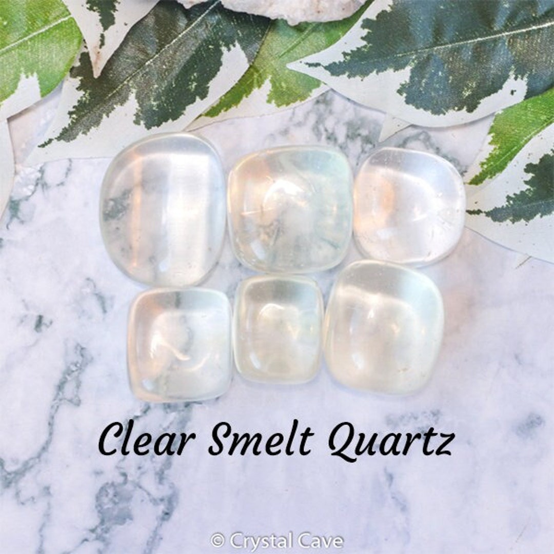 Clear Smelt Quartz Crystal Tumbled Stone Gemstone / Spirituality ...