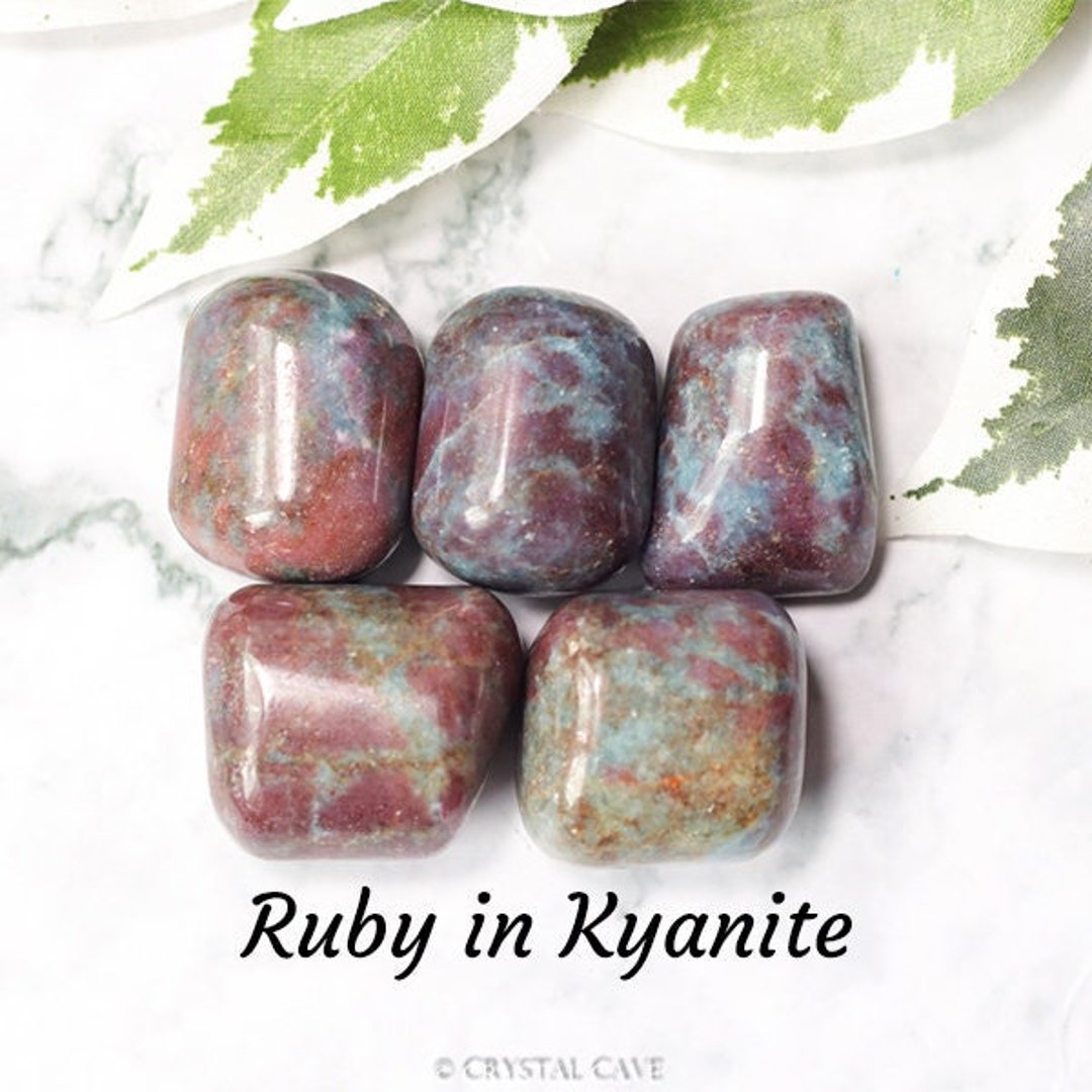Ruby in Kyanite Crystal - Tumbled Stone Polished Gemstone ...