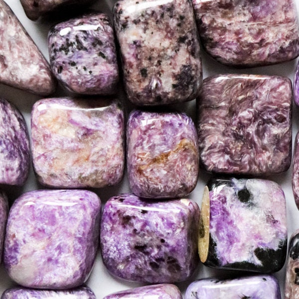 Charoite Crystal - Tumbled Stone Polished Gemstone / Transformation ...