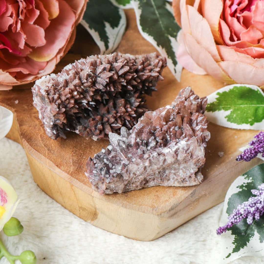 Raw Dogtooth Calcite Crystal / Rough Natural Stone Lump Crystal ...