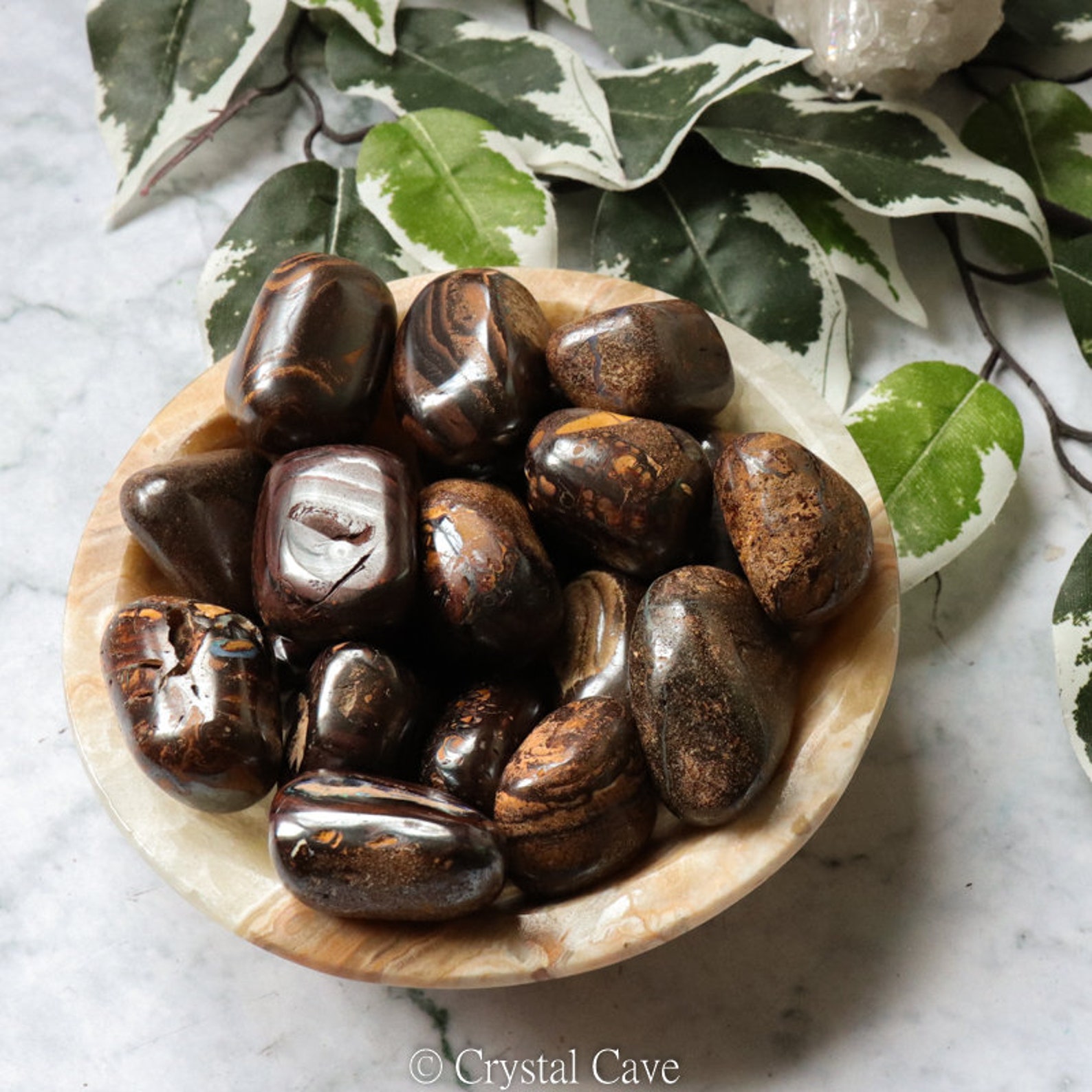 Boulder Opal Crystal - Tumbled Stone - Polished Stone - Gemstone ...