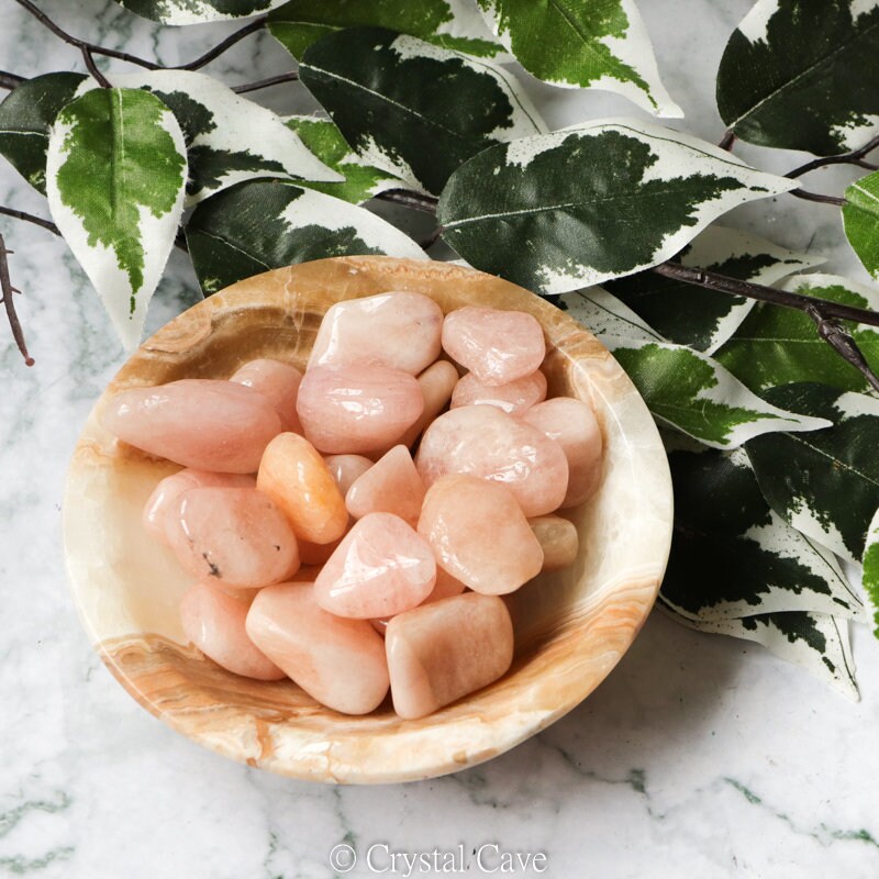 Morganite Crystal Tumbled Stone Polished Stone Gemstone - Etsy