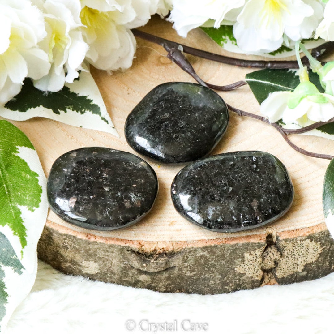 Star Galaxy Granite Pocket Stone - Palm Stone - Hand Stone Cabochon ...
