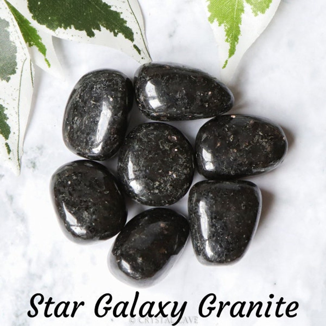 Star Galaxy Granite Crystal - Tumbled Stone Polished Gemstone / Earth ...