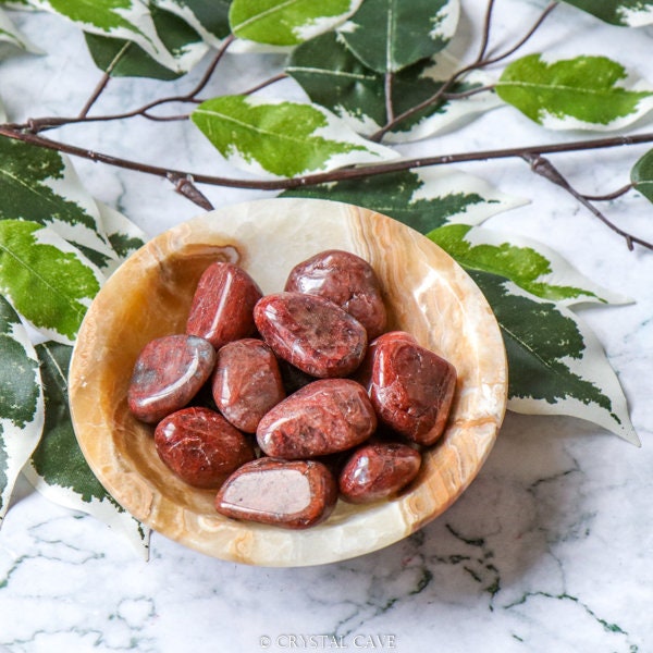Red Apatite Crystal Tumbled Stone Polished Stone | Etsy