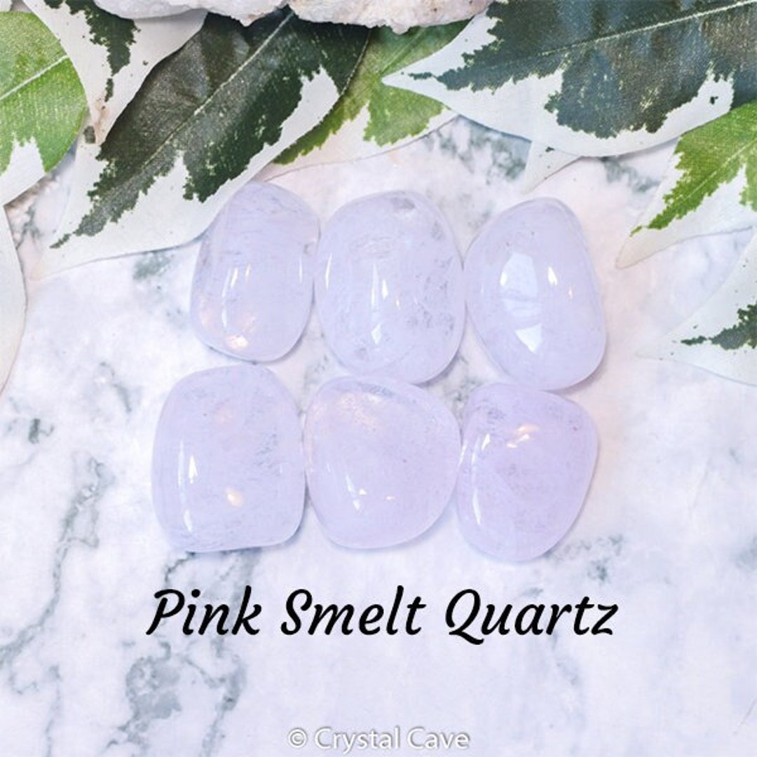 Pink Smelt Quartz Crystal Tumbled Stone Gemstone / Love Compassion ...