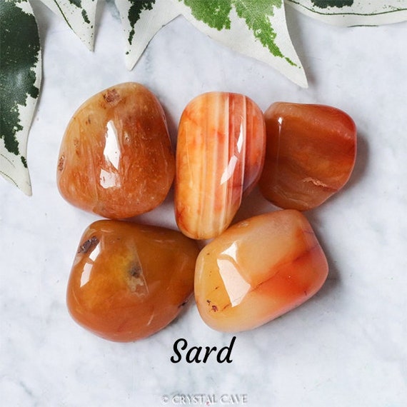 Sard Crystal Sarder Tumbled Stone Polished Stone Gemstone | Etsy